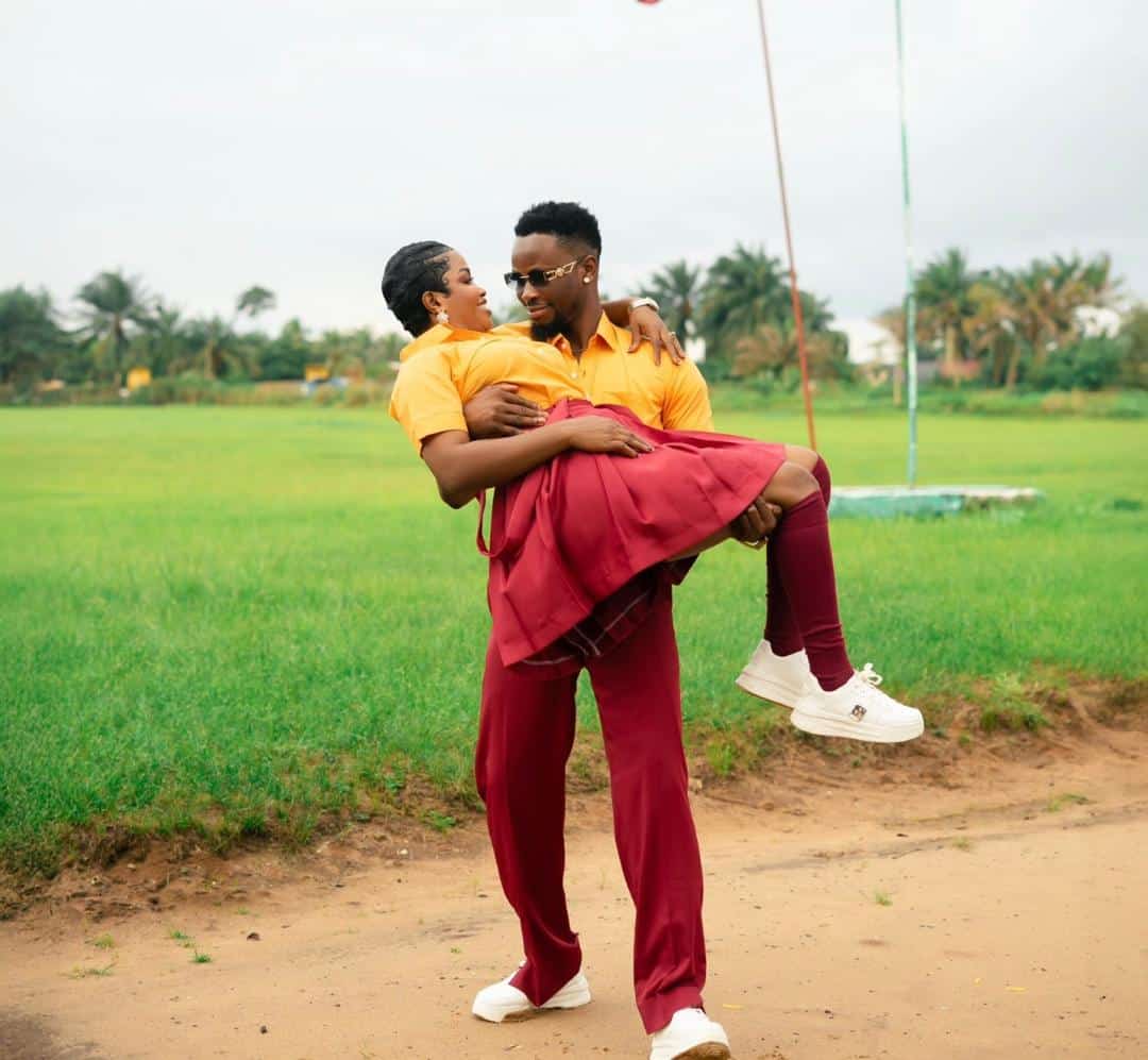Couple marries after 18 years together and recreates school photo | AfriWed